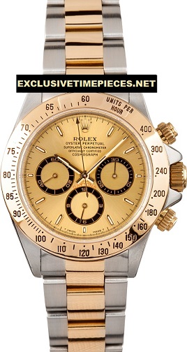 Rolex Daytona Two Tone Champagne Dial Ref. 16523 – Exclusive Timepieces