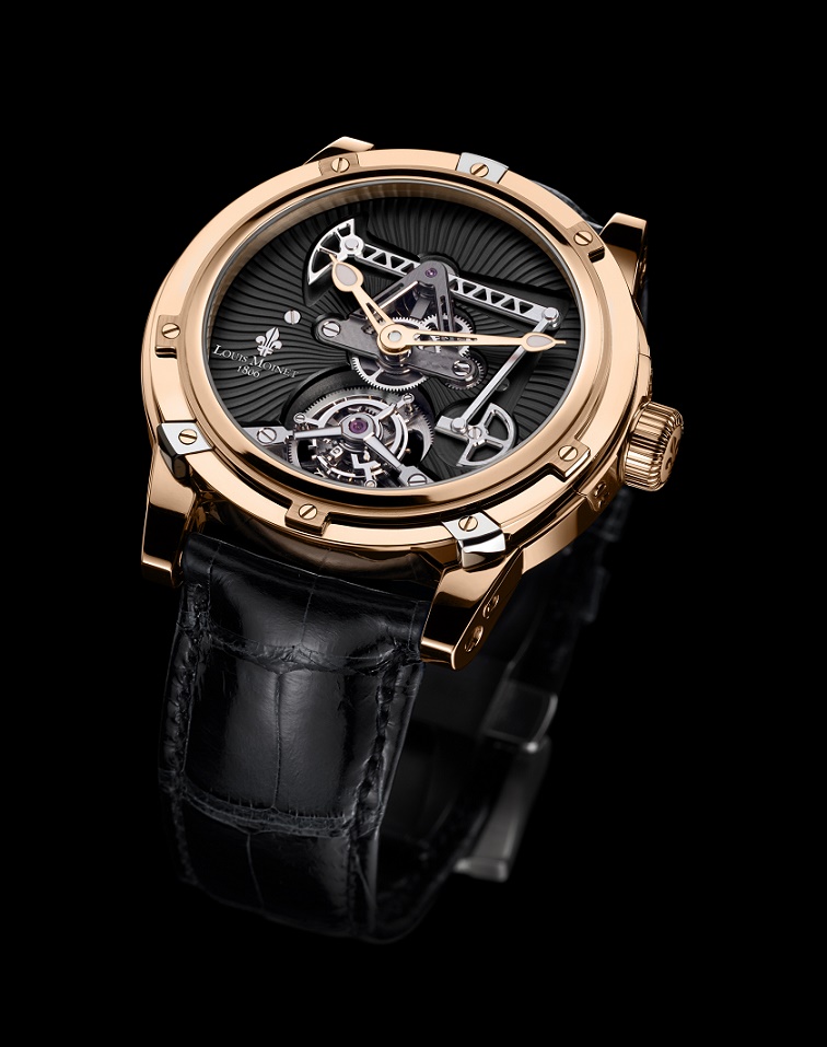 Louis Moinet Oil Derrick Tourbillon Rose Gold Black Dial Limited ...