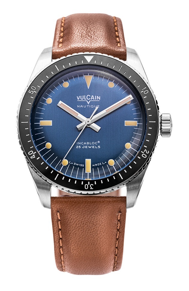 Vulcain Skindiver Brown Strap – Exclusive Timepieces